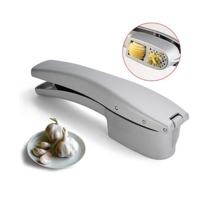 China 2 in 1 Manual Garlic Press Mincer Aluminum Alloy 18.5cm Kitchen Garlic Chopper Slicer Crusher Masher Tool for sale