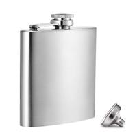 China Leather Covered Stainless Steel Wine Flask 8oz 93x122mm Outdoor Hip Flask for Men for sale