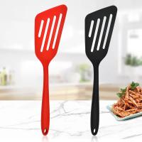 China Silicone High Temperature Non-Stick Stir-Fry Spatula 34.5x8.5cm Kitchen Cooking Tool for sale