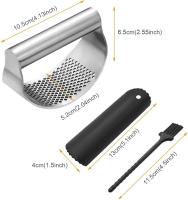 China 304 Stainless Steel Garlic Chopper Mincer Crusher 120g Easy Squeeze Clean Kitchen Grater for sale