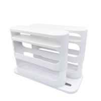 China Convenient Rotation 2 Tier Rotating Spice Rack for Pull Out Kitchen Cabinet Storage for sale