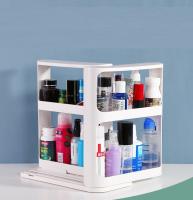 China Convenient Rotation 2 Tier Rotating Spice Rack for Pull Out Kitchen Cabinet Storage for sale