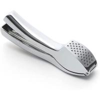 China Food Grade Garlic Press Mincer Ginger Crusher Peeler Squeezer 16x3cm Heavy Duty Zinc Alloy Kitchen Tool for sale