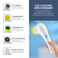 China Replaceable Brush Heads Handheld Cleaning Brush for Electric Spin Scrubber in Kitchen for sale