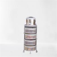 China 3 Layer Rotating Vegetable Shelving Kitchen Storage Rack 31.5x31.5x88cm PP Stainless Steel for sale