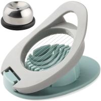 China Stainless Steel Egg Slicer Cutter for Boiled Eggs Manual Egg Cutting Wire 12x8.3x3.2cm for sale