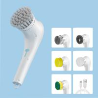 China 5 in 1 Electric Spin Scrubber IPX7 Waterproof Cordless Cleaning Brush 400g for sale