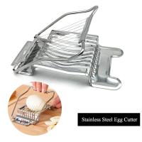 China Stainless Steel Preserved Egg Ham Banana Cutter Slicer 14x9.5x2.2cm Multifunctional Kitchen Tool for Boiled Eggs for sale