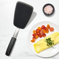China 2 Pack 600F Heat Resistant Non-Stick Silicone Spatula Set 33.6cm 30.7cm for Kitchen Cooking for sale