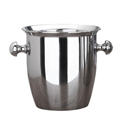 China 304 Stainless Steel Horn Champagne Bucket Thickened Ice Bucket 2L for Wine Hotel Bar for sale