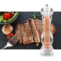 China Stainless Steel Salt and Pepper Grinder 60x221mm Manual Pepper Mill One Hand Thumb Operation for sale