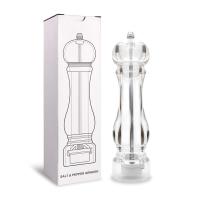 China Stainless Steel Salt and Pepper Grinder 60x221mm Manual Pepper Mill One Hand Thumb Operation for sale