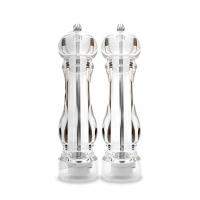 China Stainless Steel Salt and Pepper Grinder 60x221mm Manual Pepper Mill One Hand Thumb Operation for sale