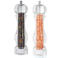 China Stainless Steel Salt and Pepper Grinder 60x221mm Manual Pepper Mill One Hand Thumb Operation for sale