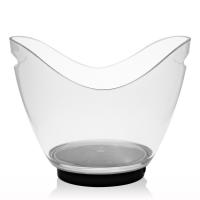 China Ice Buckets Tongs Type Large Plastic Beer Container with Handles and LED Lighting for sale