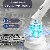China White Plastic Electric Cleaning Brush Set Top Selling Spin Scrubber for Deep Cleaning for sale