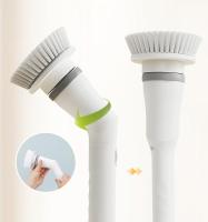 China Cordless Electric Spin Scrubber IPX7 Waterproof with Adjustable Extension Handle for Bathroom Cleaning for sale