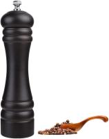 China Custom Logo Wooden Manual Salt and Pepper Grinder Set 48x168mm Adjustable Coarseness for sale