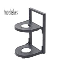 China Carbon Steel 4 Tier Pots and Pans Rack 29x27x45cm Hanging Kitchen Storage Organizer for sale