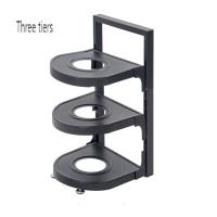 China Carbon Steel 4 Tier Pots and Pans Rack 29x27x45cm Hanging Kitchen Storage Organizer for sale