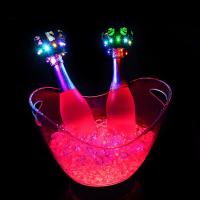 China Custom Logo LED Acrylic Ice Bucket 8L 35x25x28.5cm for Party Club Hotel Beverage Tub for sale