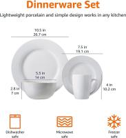 China Manufacture Round Dinner Table Set Fine Plates Set for White Bone Porcelain Dinner Ware for sale