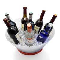 China 12L Rechargeable Light Up Painting Laser LED Ice Bucket for Champagne Wine Bottle for sale