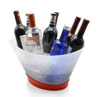 China 12L Rechargeable Light Up Painting Laser LED Ice Bucket for Champagne Wine Bottle for sale