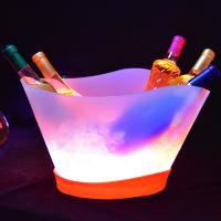 China 12L Rechargeable Light Up Painting Laser LED Ice Bucket for Champagne Wine Bottle for sale