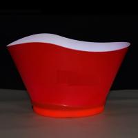 China Custom Logo LED Ice Bucket 12L Clear Beer Champagne Wine Bottle Cooler for Party for sale