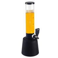 China Customized Ice Tube Beer Beverage Barrel with Tap Dispenser and Ice Cooling Beer Tower for sale