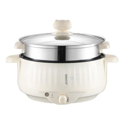 China Non-Stick Electric Skillet 20-16cm Portable Hot Pot for Home Kitchen Cooking for sale