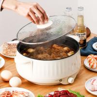 China Non-Stick Electric Skillet 20-16cm Portable Hot Pot for Home Kitchen Cooking for sale