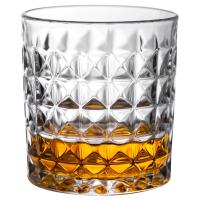 China 315ml Diamond Whiskey Glass Cup Premium Crystal Tumbler for Home Bar Business for sale