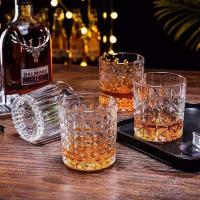 China 315ml Diamond Whiskey Glass Cup Premium Crystal Tumbler for Home Bar Business for sale