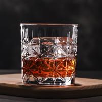 China 315ml Diamond Whiskey Glass Cup Premium Crystal Tumbler for Home Bar Business for sale