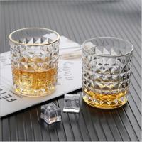 China 315ml Diamond Whiskey Glass Cup Premium Crystal Tumbler for Home Bar Business for sale