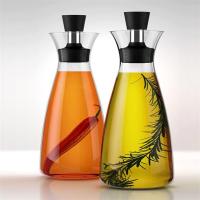 China High Borosilicate Glass Oil Pot 5.5x27.5x8cm Heat Resistant Explosion Proof Kitchen Oil Vinegar Spice Container for sale