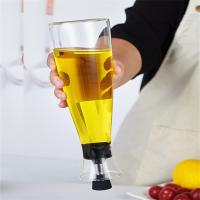 China High Borosilicate Glass Oil Pot 5.5x27.5x8cm Heat Resistant Explosion Proof Kitchen Oil Vinegar Spice Container for sale