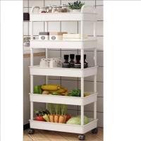 China Multi-Layer Rotatable Fruit Vegetable Storage Rack Household Storage Holder Kitchen Organizer Floor Type for sale