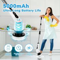 China Portable Rechargeable Electric Cleaning Brush 9 in 1 with 8 Brush Heads 450 RPM Dual Speed for sale
