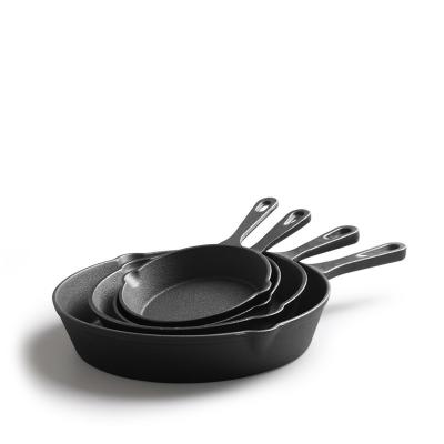China Non-Stick Cast Iron Frying Pan Skillet 34cm Classic Design for Hotel Restaurant Home for sale