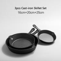 China Non-Stick Cast Iron Frying Pan Skillet 34cm Classic Design for Hotel Restaurant Home for sale