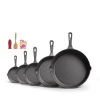 China Non-Stick Cast Iron Frying Pan Skillet 34cm Classic Design for Hotel Restaurant Home for sale