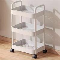 China 2 3 4 5 Tier Square Rotating Storage Shelf Rack for Kitchen and Bathroom Organization for sale