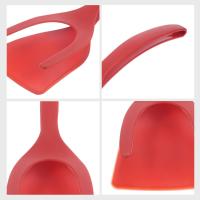 China 2 in 1 Silicone Spatula Tong 34cm Non Stick Egg Flipper Turner for Pancake Fish French Toast Kitchen Cooking Tool for sale