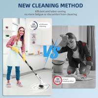 China Cordless Power Scrubber with 9 Replaceable Heads 450 RPM Dual Speed Adjustable Handle for Household Cleaning for sale