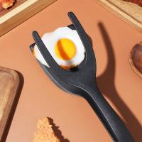 China 2 in 1 Silicone Spatula Tong 34cm Non Stick Egg Flipper Turner for Pancake Fish French Toast Kitchen Cooking Tool for sale