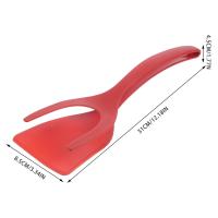 China Fruit Vegetable Tools Type 2 In 1 Spatula Tong PPA Material Grip and Flip Egg Clip for sale