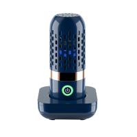 China Capsule Shaped Wireless Vegetable Washing Machine 17x10x10cm Pesticide Remover Fruit Cleaner Dark Blue for sale